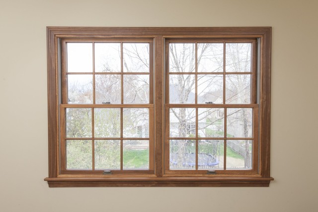 Custom Stained Andersen Windows Make the Perfect Match - Traditional ...