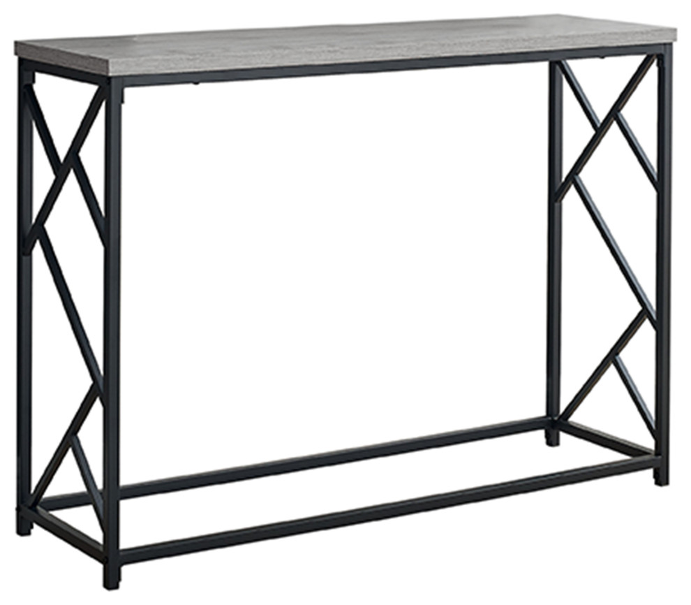 I 3532 Accent Hallway Sofa Black Metal Console Frame Entryway Table ...