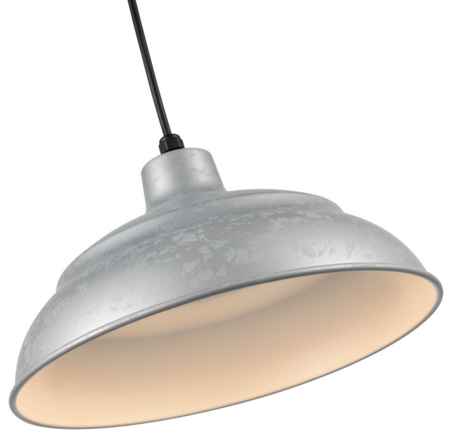 R Series Collection 1 Light 14 in. Painted Galvanized RLM Warehouse ...
