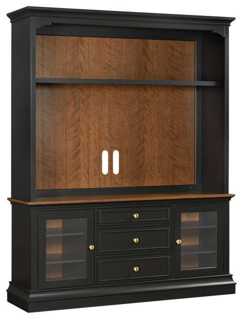 Hudson Charcoal Entertainment Center - Transitional - Entertainment ...