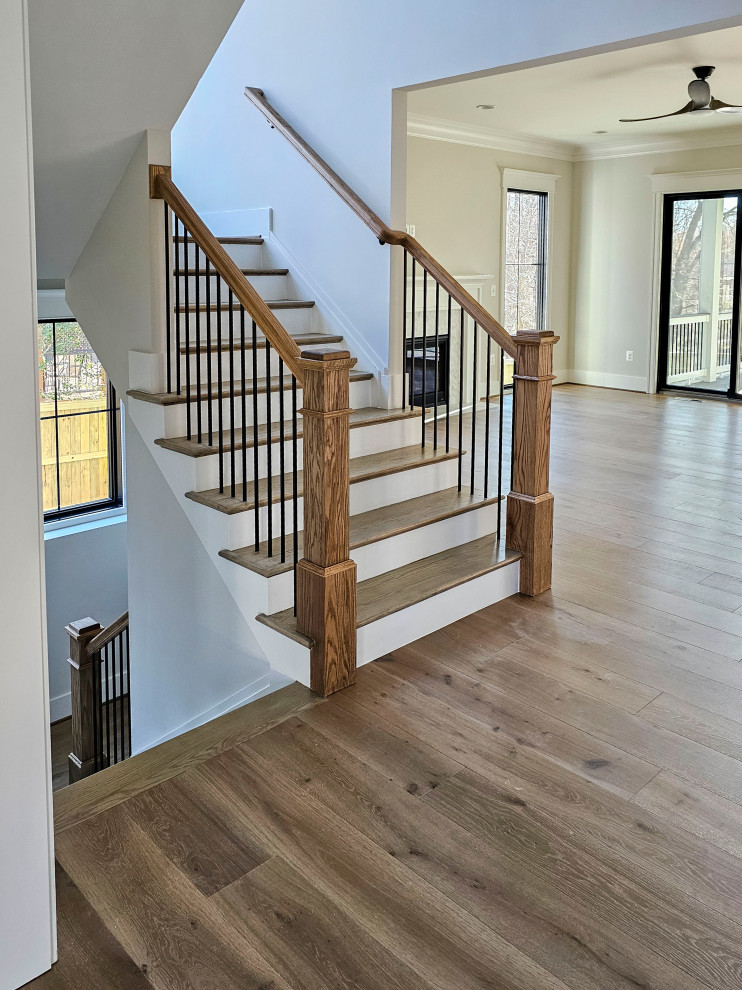 105_Modern and Bold U-Shaped Staircase, Vienna VA 22180 - Modern ...