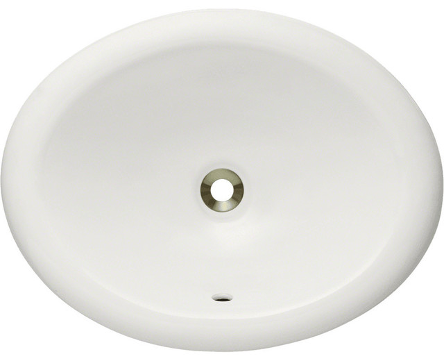 Polaris P7191OB Bisque Overmount Bathroom Sink - Transitional ...
