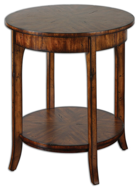 Carmel Round Lamp Table - Transitional - Side Tables And End Tables ...