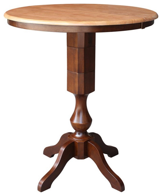 International Concepts Extendable Bar Table in Cinnamon - Indoor Pub ...