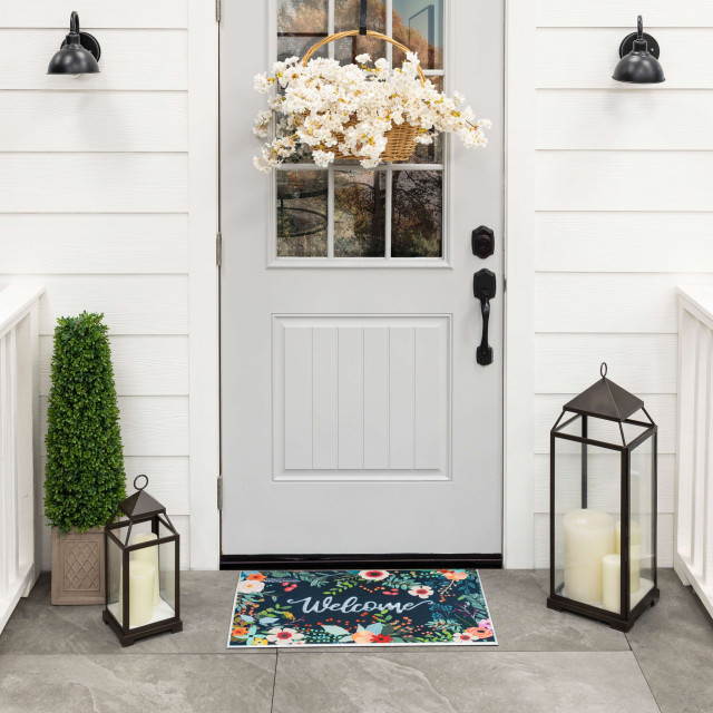 Mohawk Home Recycled Rubber Door Mat Country Welcome Multi Doormat, 18 ...