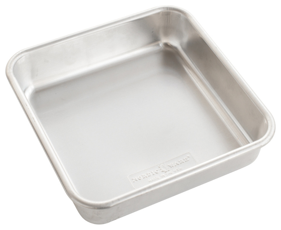 Nordic Ware Aluminum 8 x 8 Inch Square Cake Pan - Traditional - Cake ...
