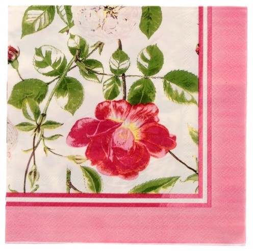 RHS Traditional Rose Paper Napkins, 20 Pack - Contemporary - Napkins ...