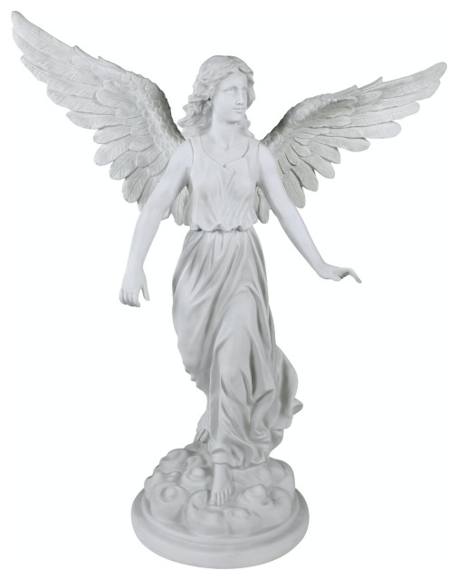 Large Angel Of Patience Statue - Traditional - Garden Statues And Yard ...