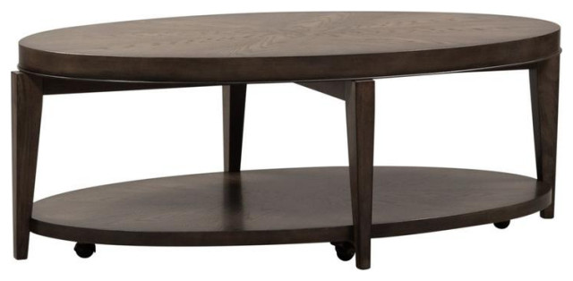 Oval Cocktail Table - Contemporary - Coffee Tables - by Bison Commerce ...