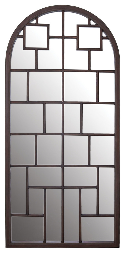 Dimond Canal Overscale Mirror, Heritage Gray Stain - Transitional ...