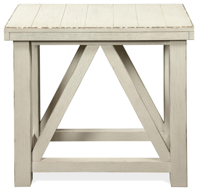 Riverside Furniture Aberdeen Chairside Table - Farmhouse - Side Tables ...