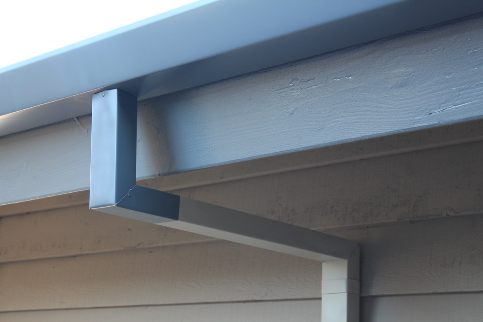 MidCentury Home In Orange County California, Angle Faced Gutters Box ...
