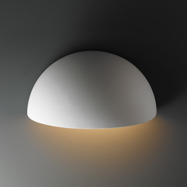 Ambiance Big Quarter Sphere Outdoor Downlight Wall Sconce, Bisque ...