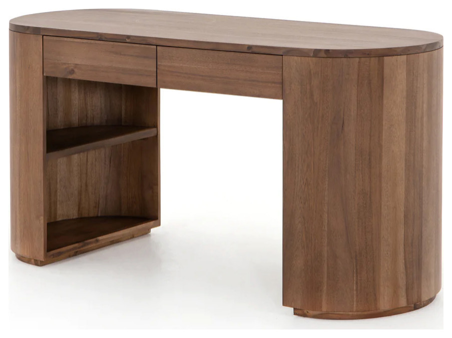 Faraday Desk, Caramel Brown - Transitional - Desks And Hutches - by ...