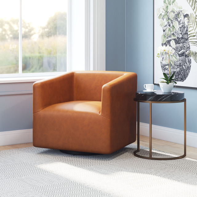Brooks Accent Chair Brown - Contemporary - Armchairs And Accent Chairs ...