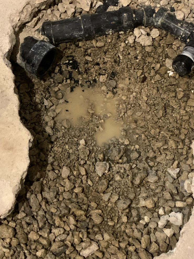 Water under foundation