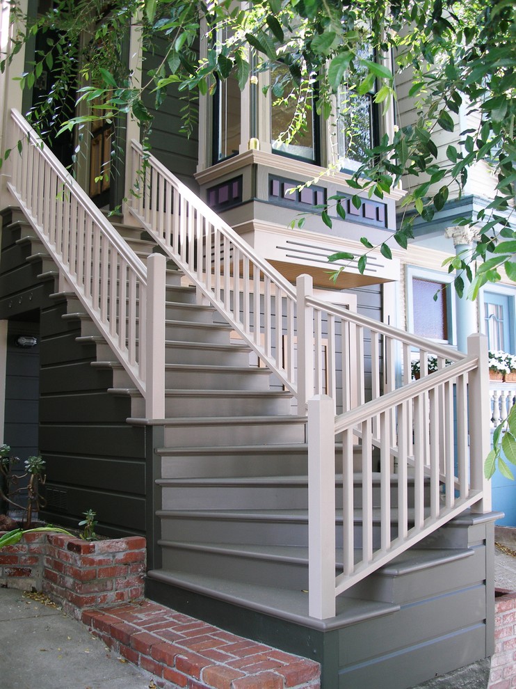 Victorian entry stair rebuild - Traditional - Exterior - San Francisco ...