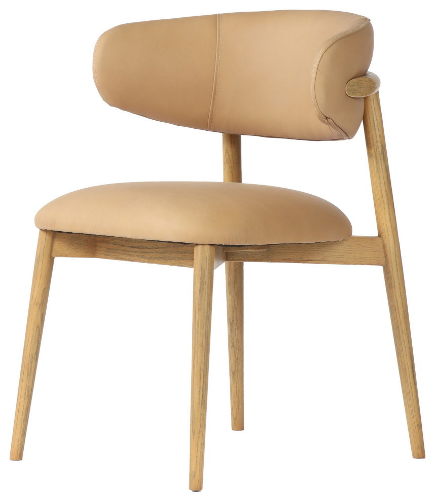 Milo 22" Dining Chair, Light Brown - Midcentury - Dining Chairs - by LH ...