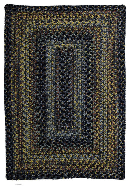 Black Forest Indoor/Outdoor Braided Rug, 2'6"x9' - Farmhouse - Outdoor ...