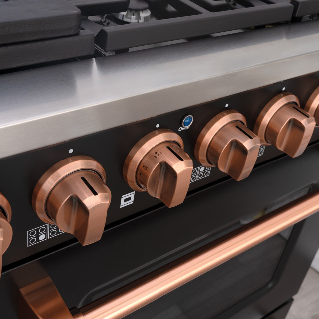 48" Slide-in Freestanding Gas Range & 6.7 Cu. Ft. Oven,8 Burners. Matte ...