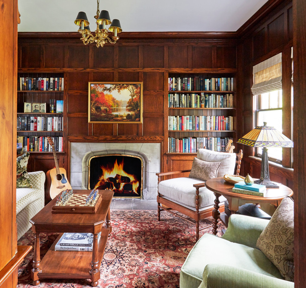 English style paneled study - Traditional - Home Office - Chicago - by ...