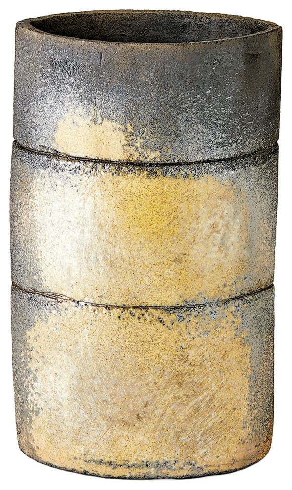 Stacked Vase, Ochre, Small - Contemporary - Vases - by GLOBAL VIEWS and ...