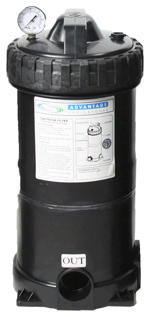 75 Sq. Ft. Stand Alone Cartridge Filter for Pool and Spa - Transitional ...