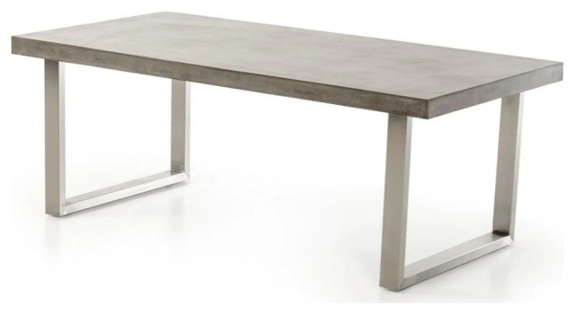 Zia Modern Concrete Dining Table - Contemporary - Dining Tables - by ...