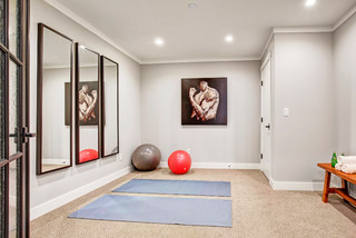Exercise Room - Farmhouse - Home Gym - Seattle - by Chaffey Building Group