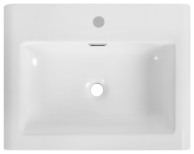 24" Streamline K-1952-24 Solid Surface Resin Wall Hung Basin ...