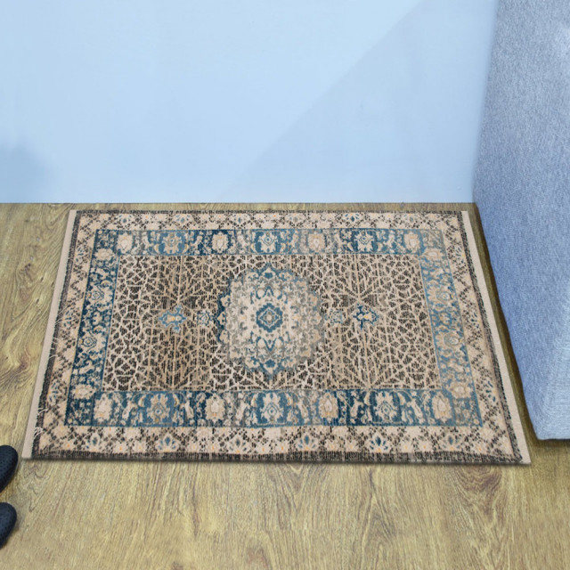 Machine Made Polyester Durable Indoor Outdoor Washable Oriental Pattern ...