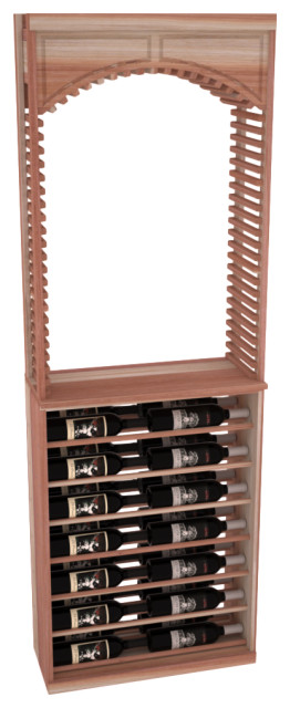 CellarVue Redwood Horizontal Wine Rack Combo - Transitional - Wine ...