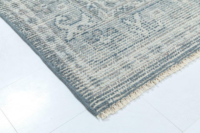 Traditional Brownstone Bungalow Handmade Rug, 9'x12' - Contemporary ...