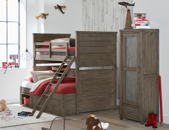 Bunkhouse Bolting Bunk Rails With Slat Rolls, Twin/Full - Transitional ...