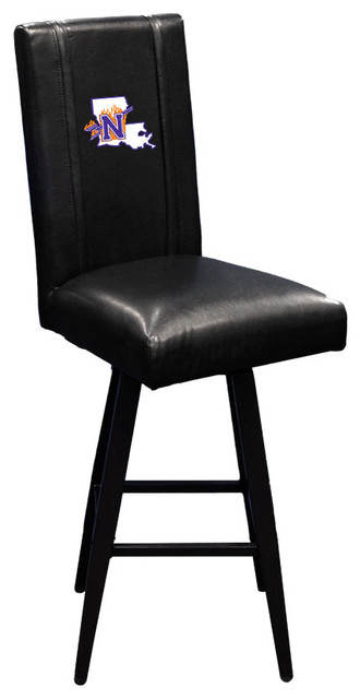 Northwestern State Demons Swivel Bar Stool With Black Vinyl ...