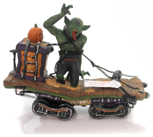 Dept 56 Accessory THE BEAST HAUNTED RAILS Snow Village Halloween Train ...