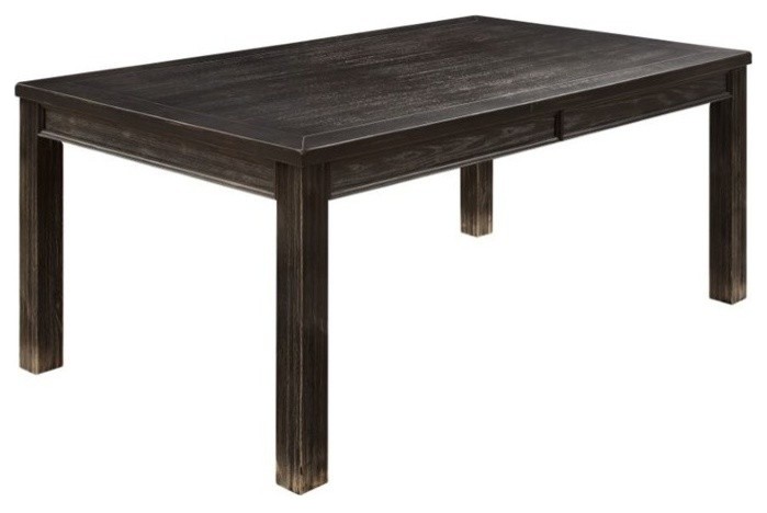 Furniture of America Sinuata Wood Rectangle Dining Table in Antique ...