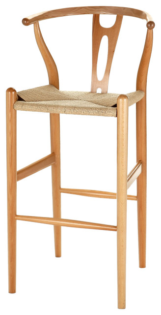 Wishbone Counter Stool - Beach Style - Bar Stools And Counter Stools ...