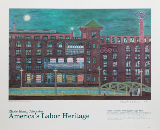 Working the Night Shift Poster for America's Labor Heritage, Ralph ...