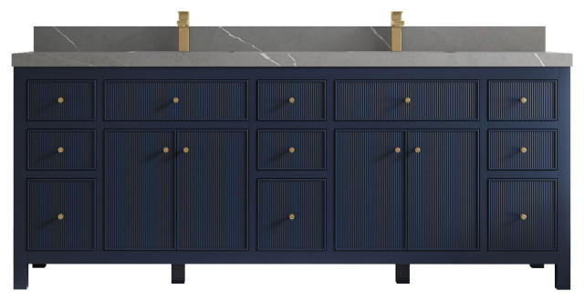 Willow Collection Sonoma Teak, 84" - Transitional - Bathroom Vanities ...