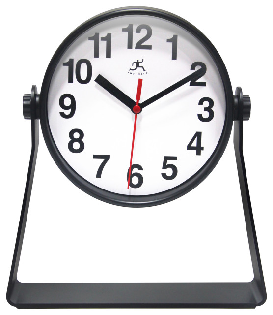 Stirrup Desktop Clock - Industrial - Desk And Mantel Clocks - by ...