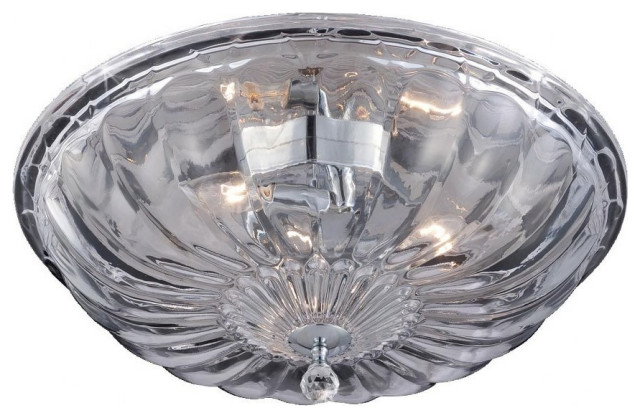 Vintage, 3-Light Large Flush Mount, Ceiling, Flush mount - Traditional ...
