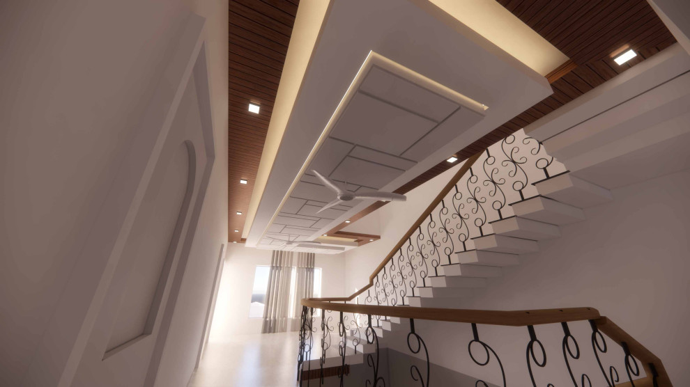 False ceiling Design for an existing house of MR. S.K. Naiyyar - Modern ...