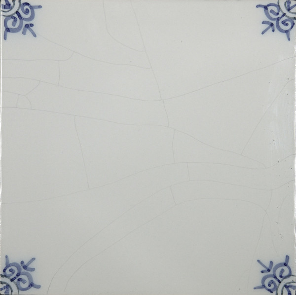 Delft Field Tile with corner decoration by Harlinger - Traditional ...