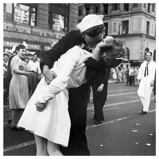 "Kissing the War Goodbye in Times Square, 1945, II" Wall Art - Paper ...