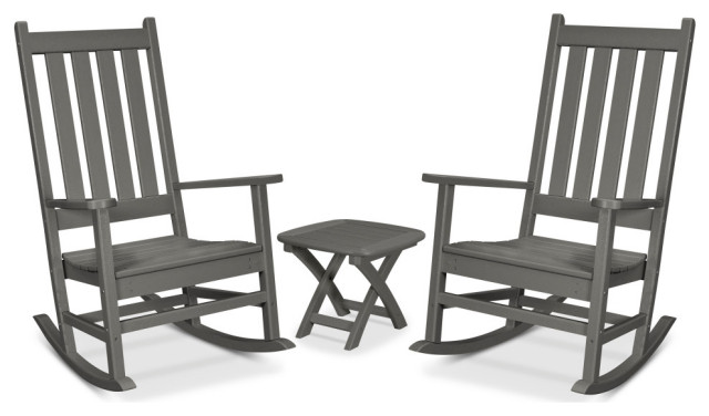 Trex Outdoor Cape Cod 3-Piece Porch Rocking Chair Set - Transitional ...