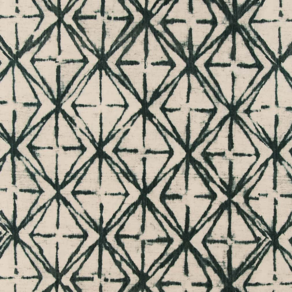 Green Diamond Linen Look Print Upholstery Fabric by the Yard, By The ...