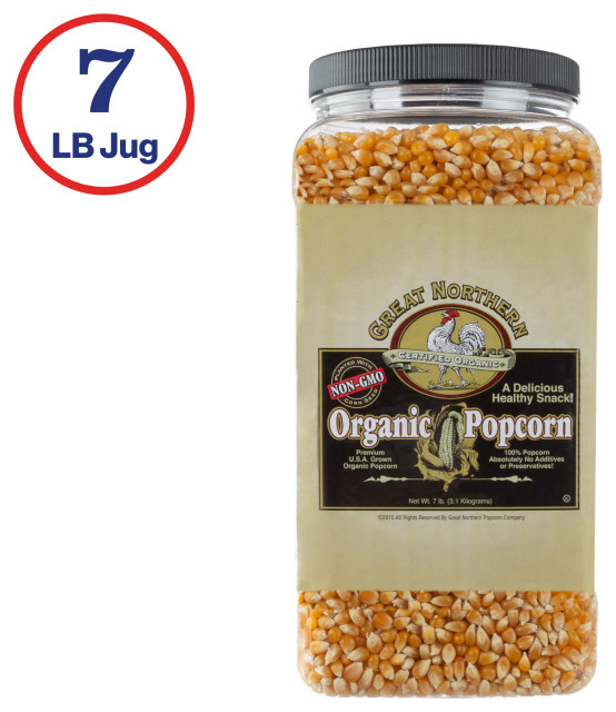 Yellow Popcorn Kernels 7lb Jug of Non-GMO Premium Gourmet Popcorn ...