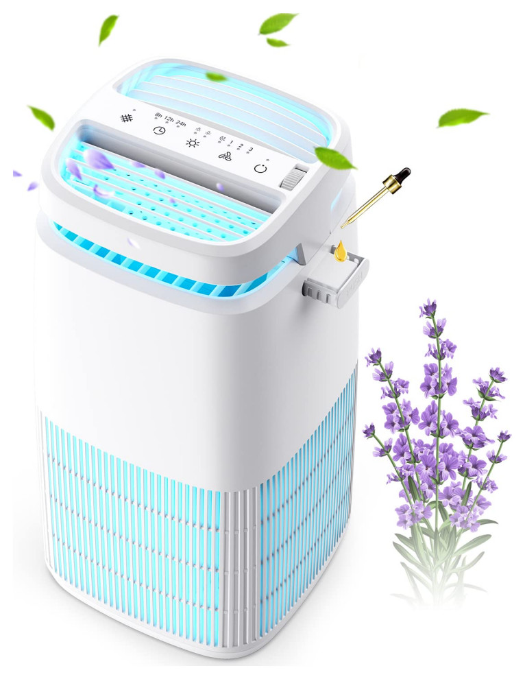 MJ002H 4-in-1 Air Purifiers for Home, H13 True Hepa Filter, Air Ionizer ...