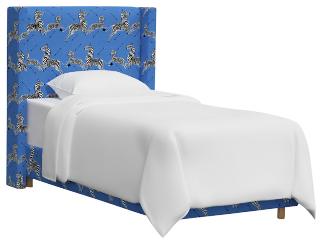 Red from Scalamandre by Cloth & Company Hudson Bed, Zebras, Twin ...